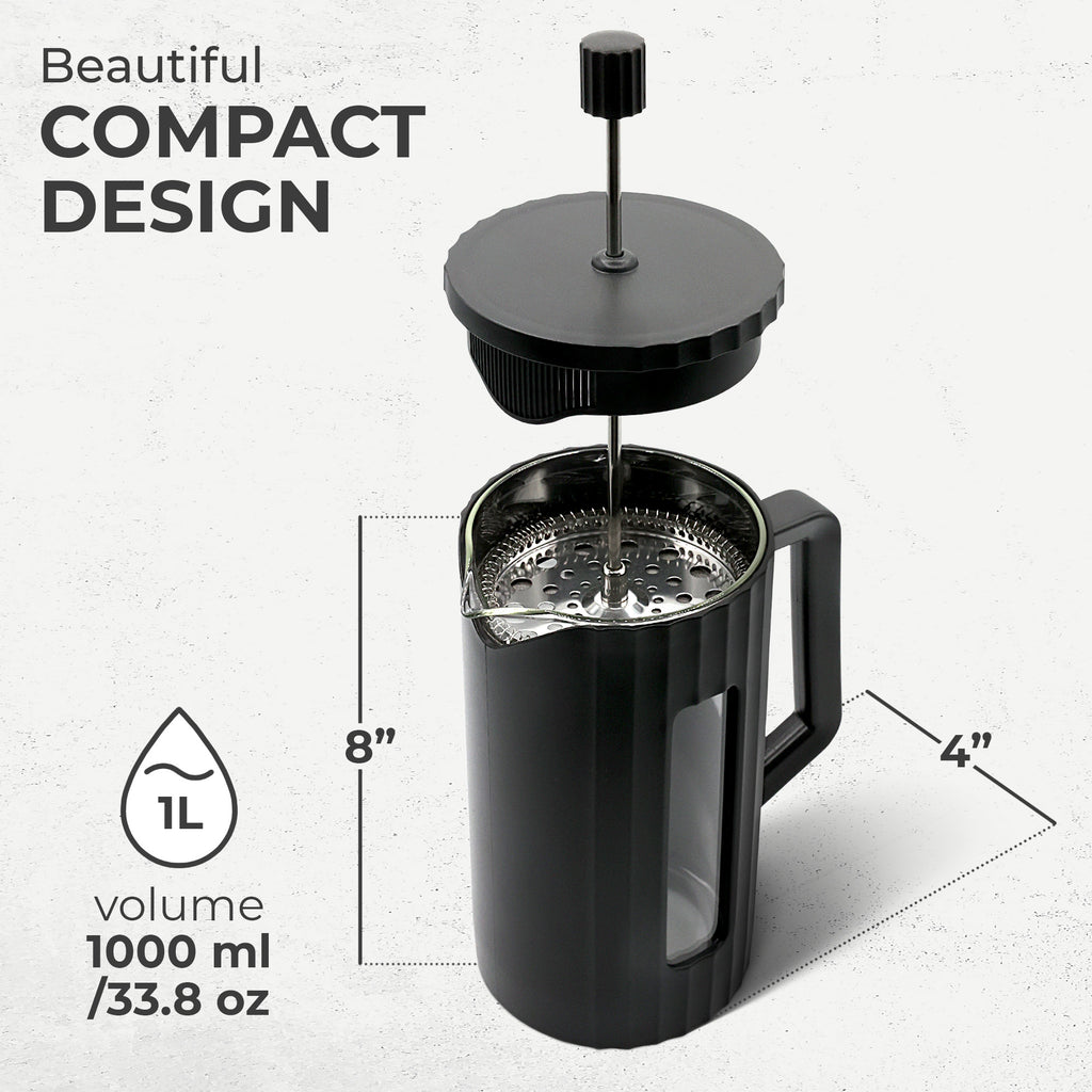French Press Essentials Bundle, Black – Kaffe Products