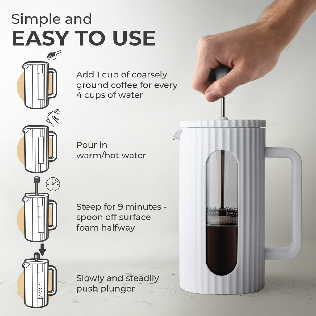 Glass French Press (800ml), KF1114 – Kaffe Products